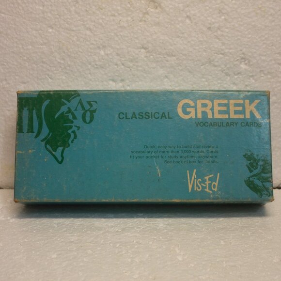 Vis-Ed | Office | Vintage Vised Classical Greek Vocabulary Cards ...